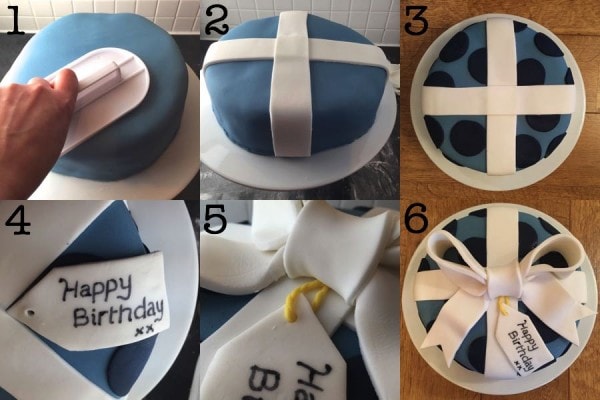Birthday Present Cake Decorating Tutorial - Charlotte's Lively Kitchen