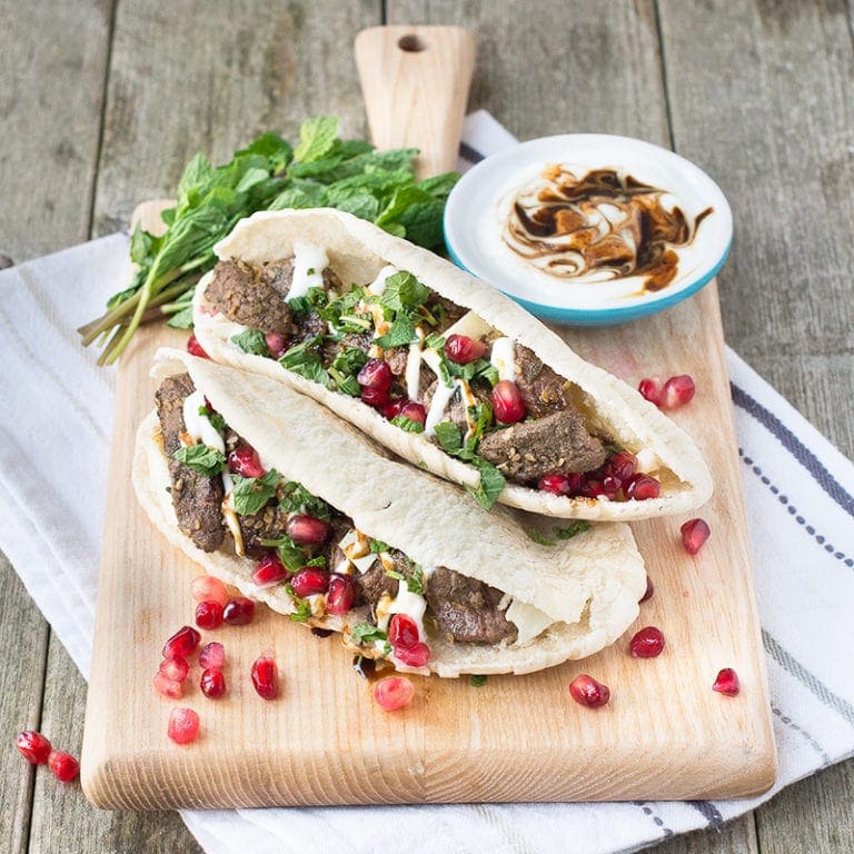 Za'atar Lamb Pittas - Charlotte's Lively Kitchen