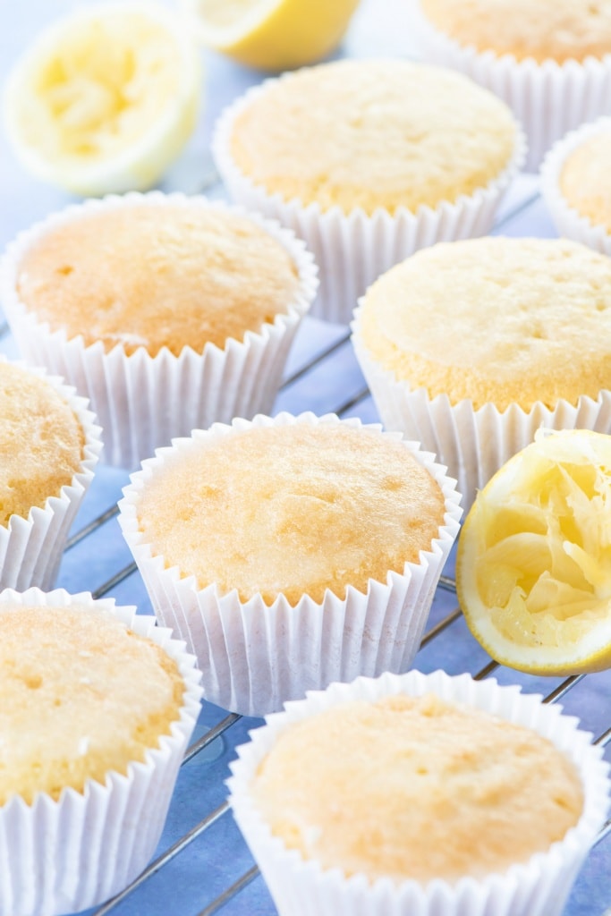 Easy Lemon Drizzle Cupcakes - Charlotte's Lively Kitchen